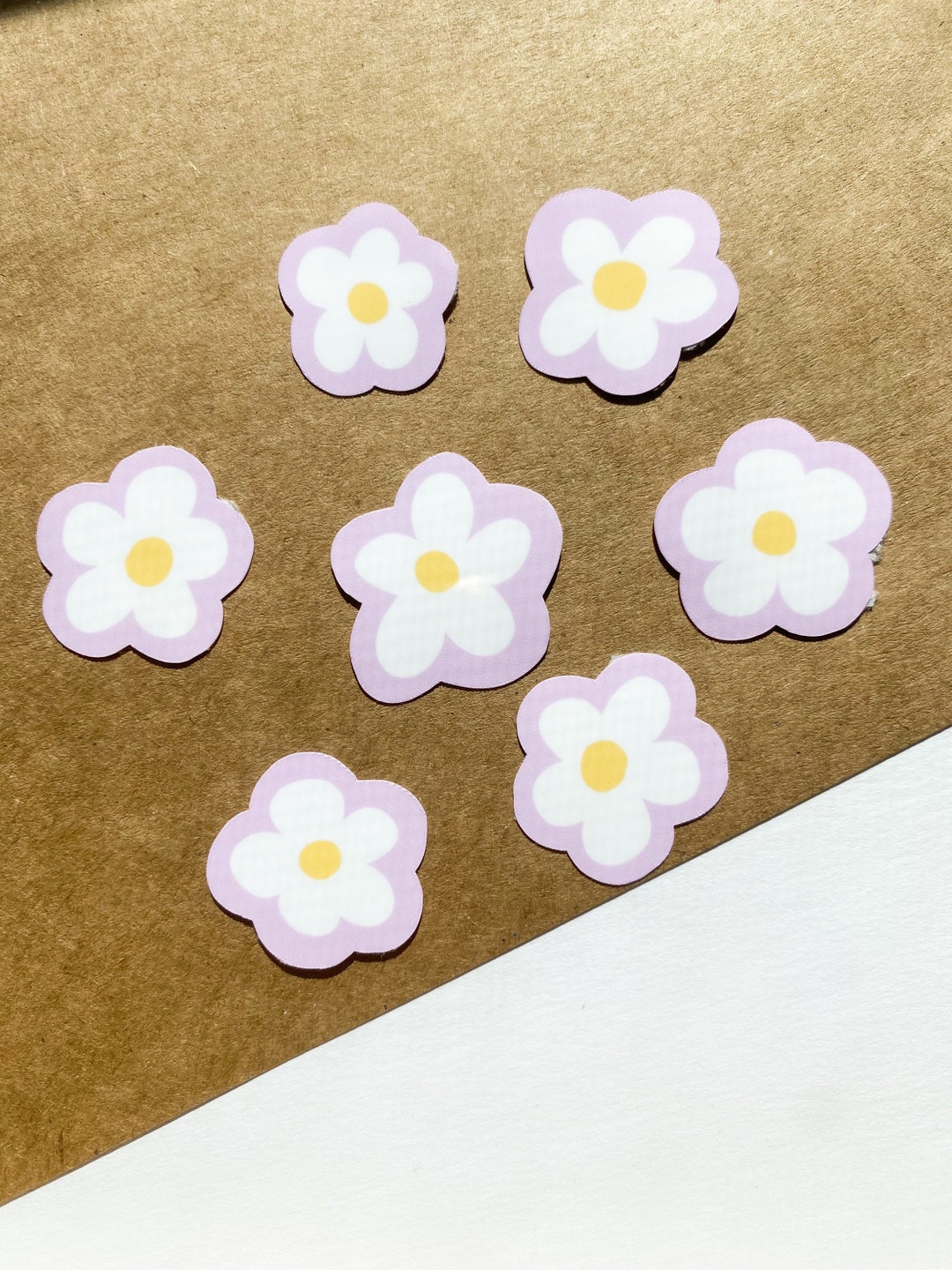 Mini Purple Daisy Stickers, Durable and Water Resistant - Etsy
