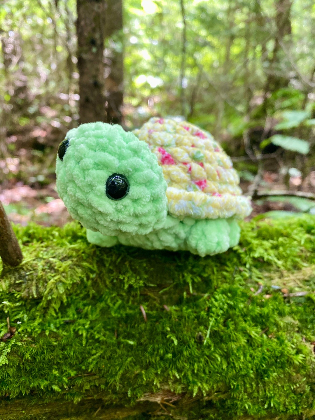 Turtle Critter Friend, Crochet Plushie, Mini Turtle Stuffed Animal ...