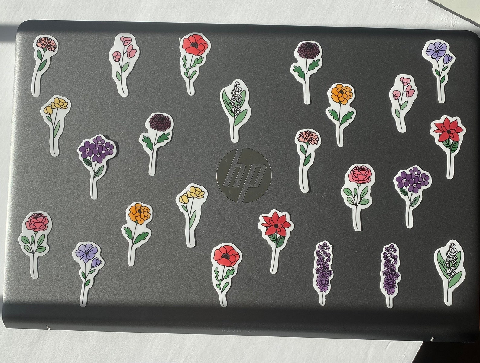 Birth Flower Sticker Waterproof and Durable Birth Month - Etsy