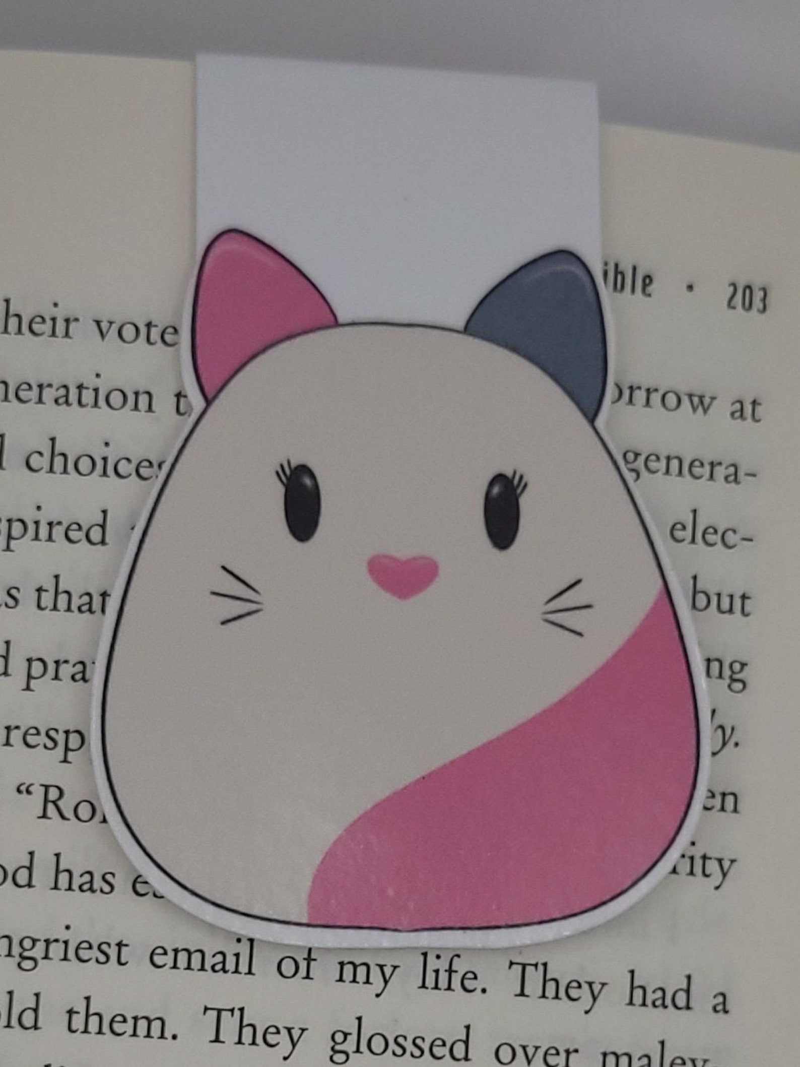 Calico Kitty Squishmallow Magnetic Bookmark: Double Sided - Etsy