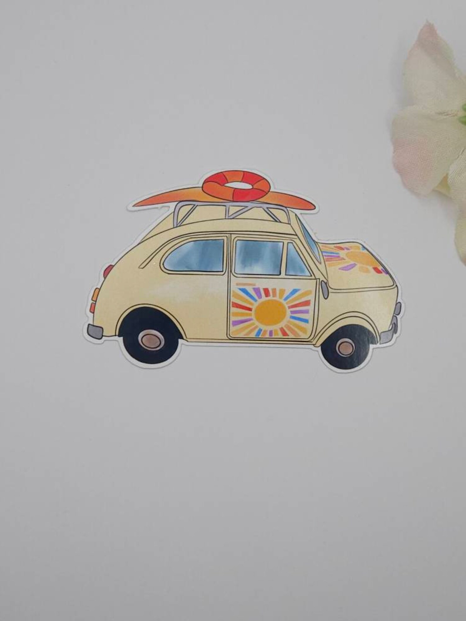 Surfboard Beetle Car | Surfer Bug Car | VW Bug Surfer | Hippie VW Bug ...