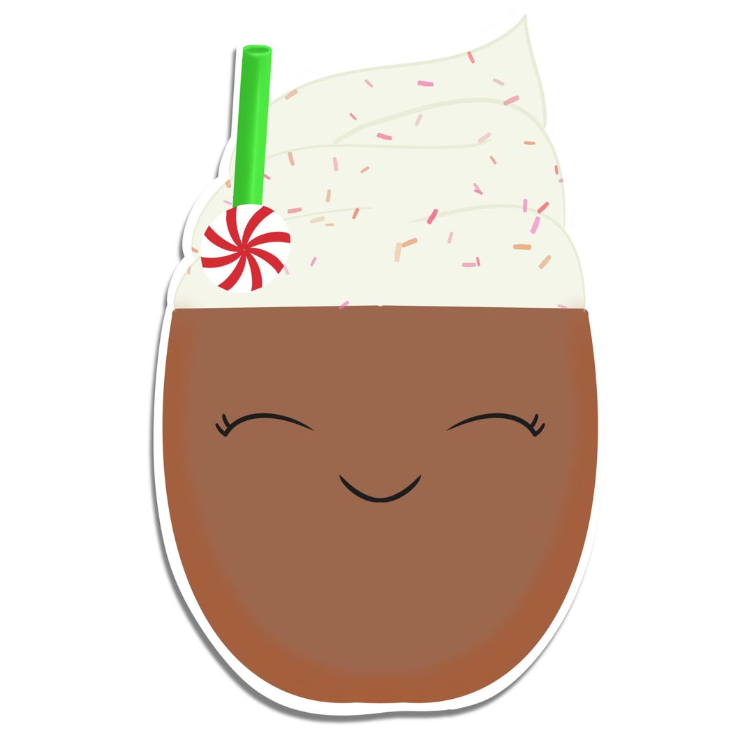 Hot Chocolate Squishmallow Magnetic Bookmark: Double Sided Reader Gift ...