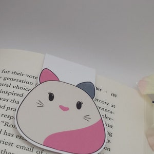 Calico Kitty Squishmallow Double Sided Magnetic Bookmark | Bibliophile ...