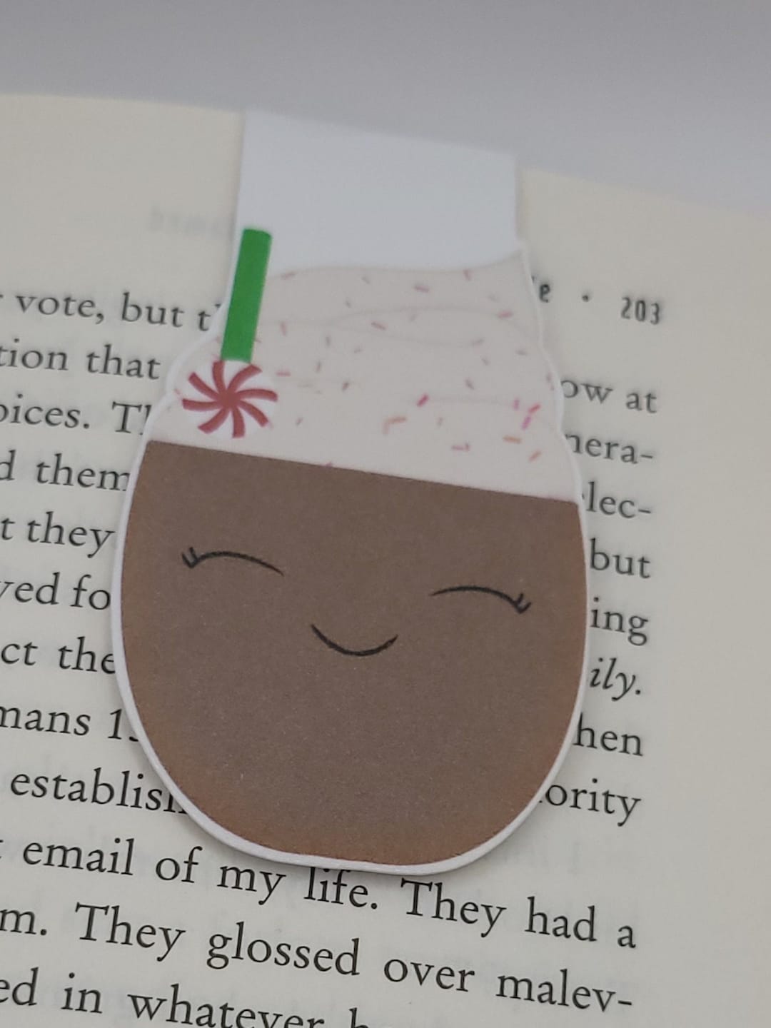Hot Chocolate Squishmallow Magnetic Bookmark: Double Sided Reader Gift ...