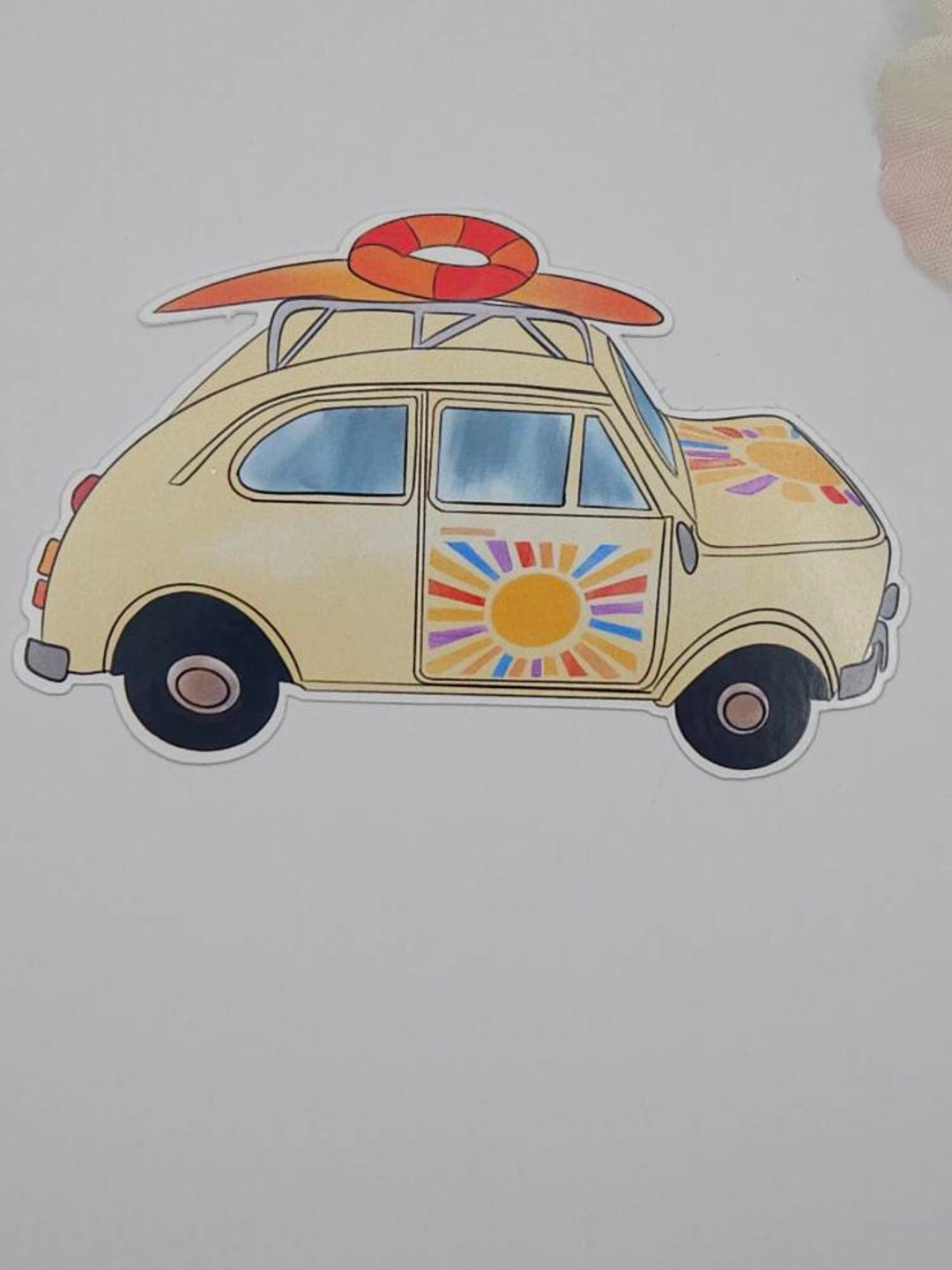 Surfboard Beetle Car | Surfer Bug Car | VW Bug Surfer | Hippie VW Bug ...