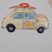 Surfboard Beetle Car Surfer Bug Car VW Bug Surfer Hippie VW Bug Car ...