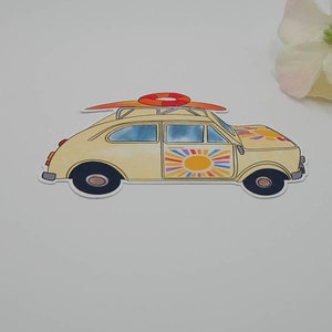 Surfboard Beetle Car | Surfer Bug Car | VW Bug Surfer | Hippie VW Bug ...