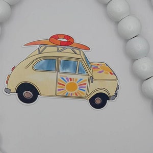 Surfboard Beetle Car | Surfer Bug Car | VW Bug Surfer | Hippie VW Bug ...