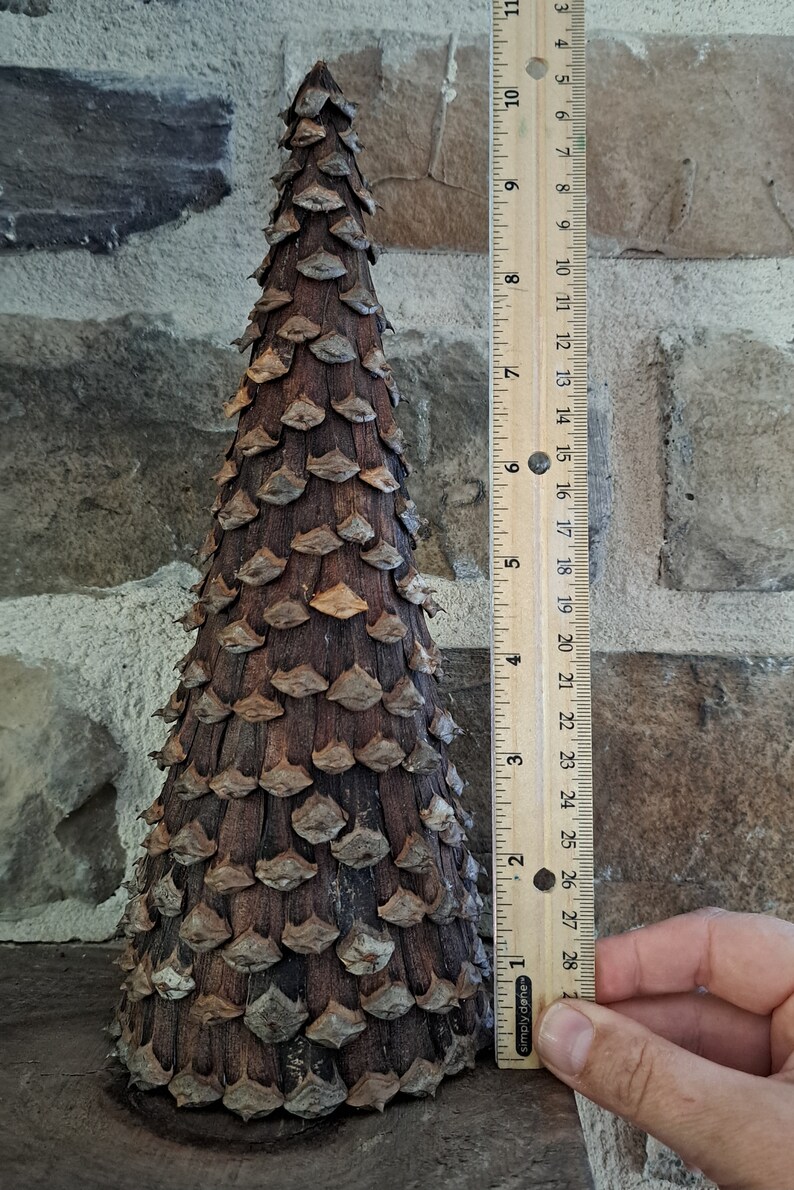 Handmade Pinecone Christmas Tree: Farmhouse Table Centerpiece (10.25 ...