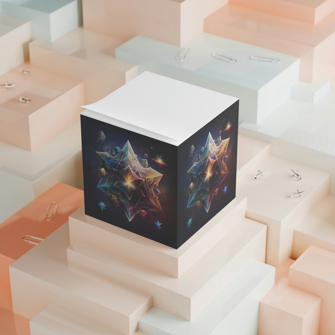 Note Cube Merkabah Desk Accessory Gifts for Her Gifts for Him Teacher ...