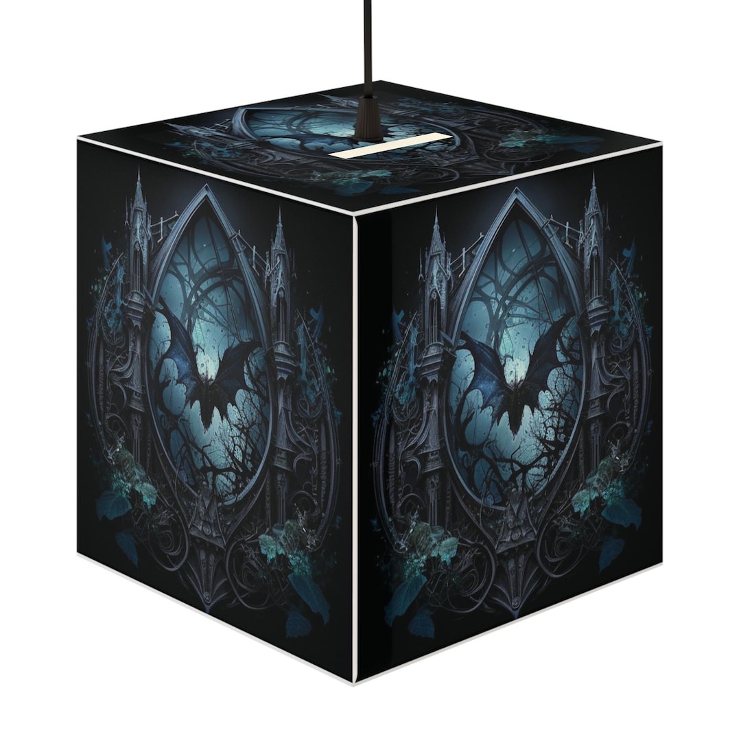 Gothic Bat Light Cube Lamp Bat Lover Statement Light Personal Altar Living Room Bedroom Décor ...