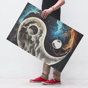Ying Yang Art Wall Decoration Bedroom Living Room Home Décor Spiritual ...