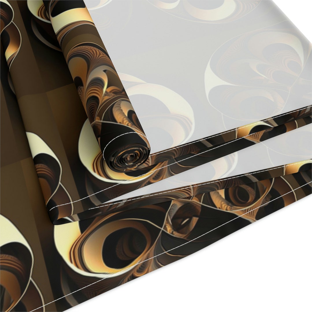 Brown Infinity Table Runner (cotton, Poly) | Table Décor | Living Room ...