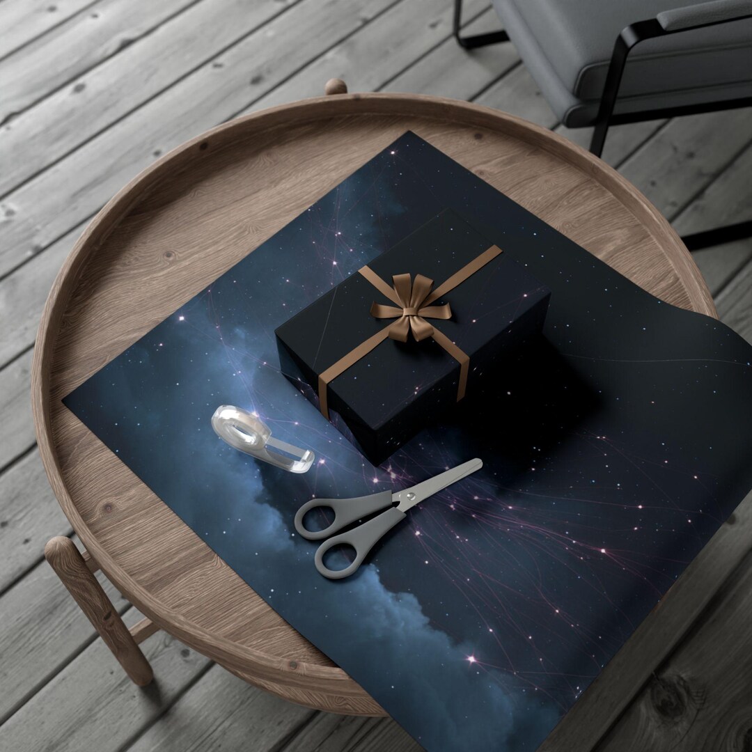 Celestial Night Sky Wrapping Paper | Cosmic Gift Wrap Sheets & Rolls ...