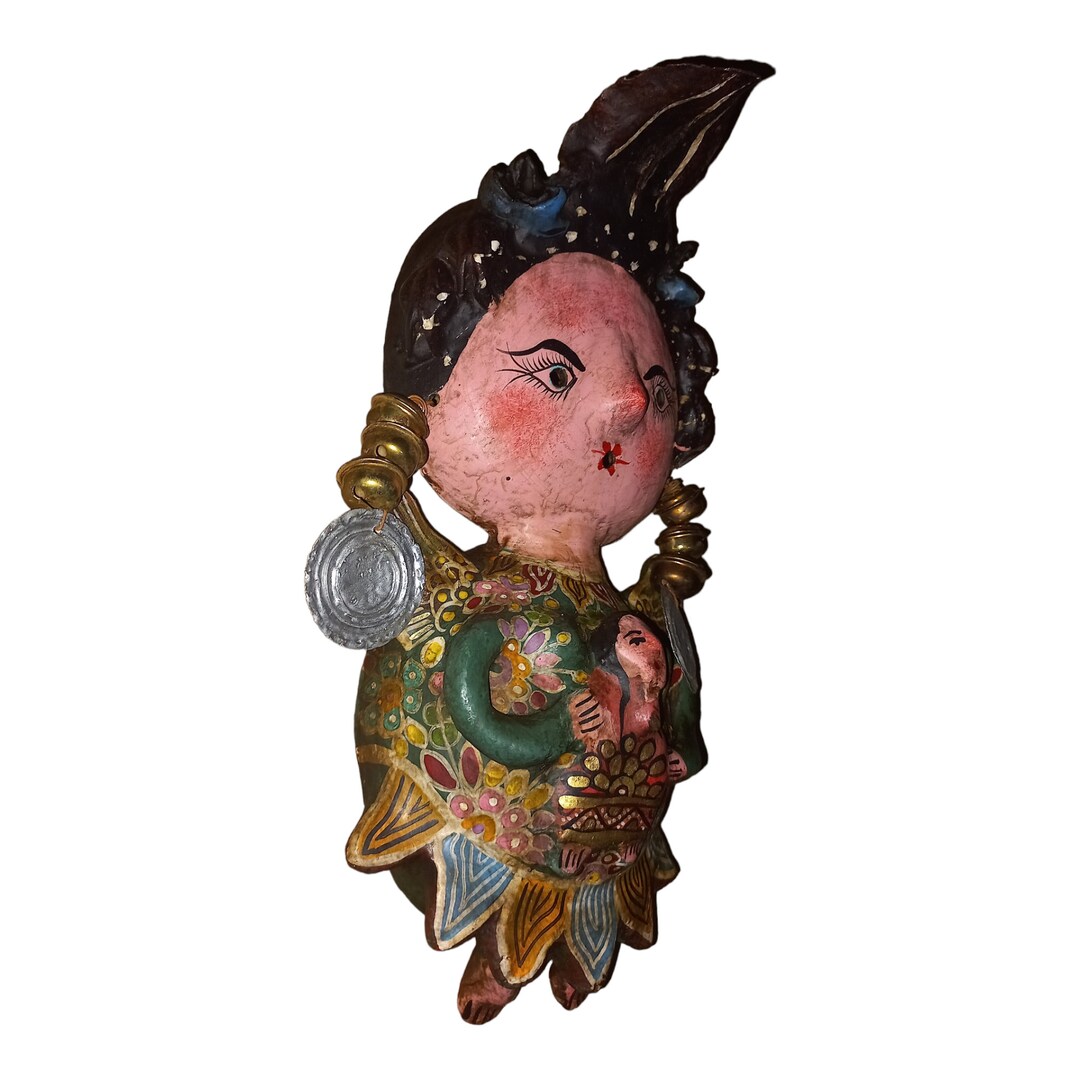 Coconut Doll. Mexican Folk Art. Wall Decoration. Handmade. - Etsy