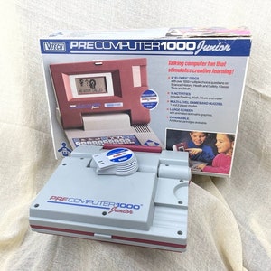 Vintage VTECH Pre Computer 1000 Junior 9 Discs Early Talking - Etsy