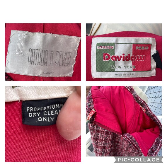 Vintage 1960s Davidow New York Bouclé Skirt Suit, Cha… - Gem