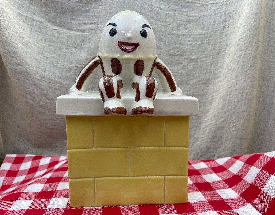 Antique Abingdon Pottery Humpty Dumpty Cookie Jar, USA 663, Circa 1940s ...