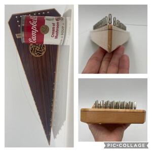 Vintage Handmade Psaltery, Zither, Mixed Light and Dark Wood ...