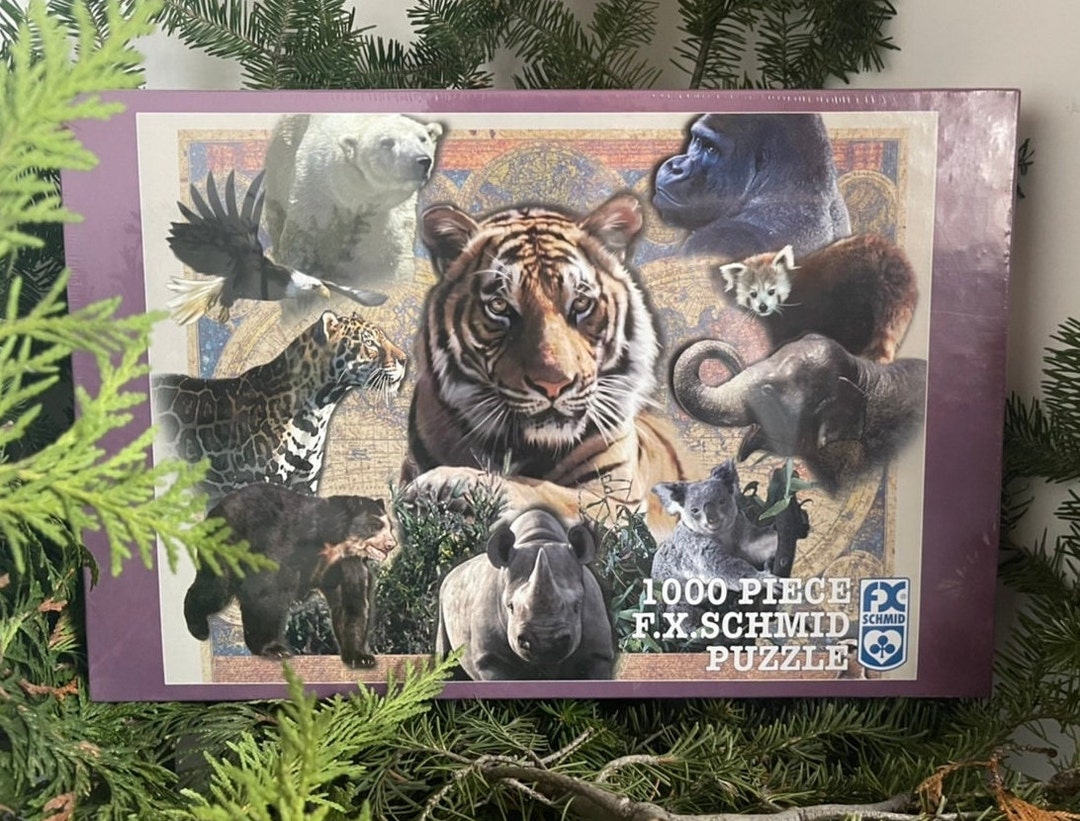 Vintage Puzzle, Animals of the World, Unopened, 1000 Piece,, F. X ...