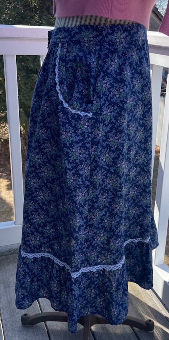 Vintage 1970s Eber San Francisco Skirt, Prairie Cotta… - Gem