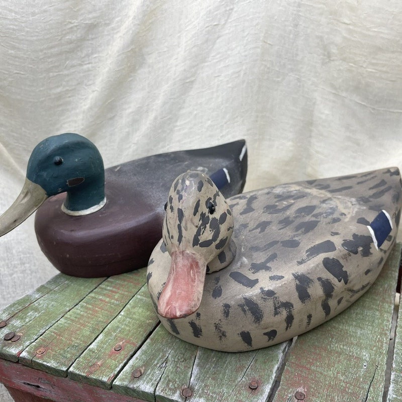 Antique Vintage Wood Duck Decoy - Etsy