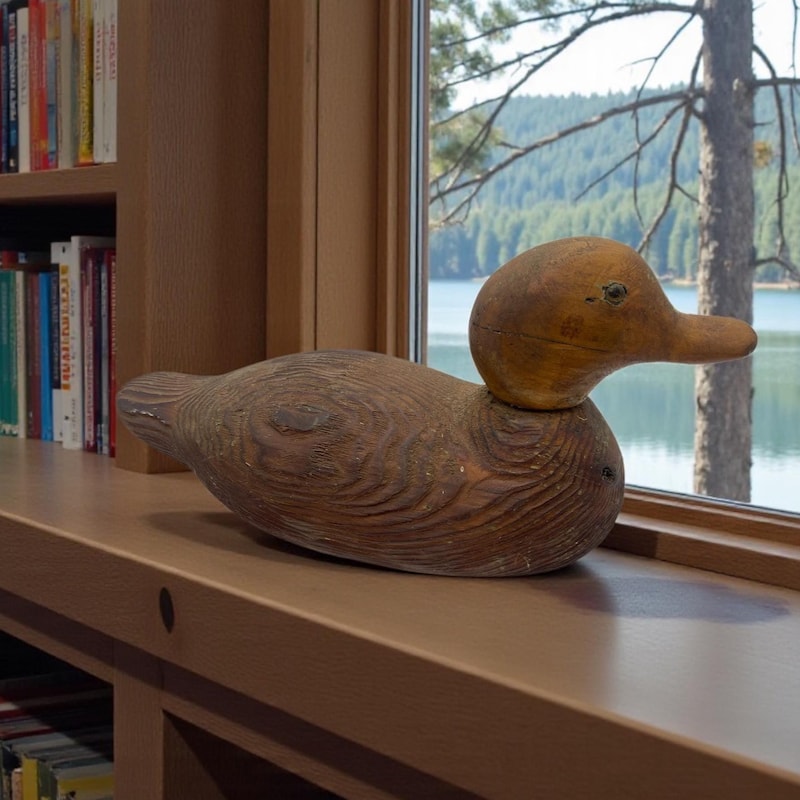 Antique Vintage Wood Duck Decoy - Etsy