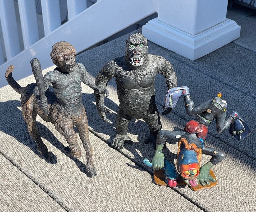 Vintage Action Figures, Marx Dippy Deep Diver, King Kong Gorilla ...