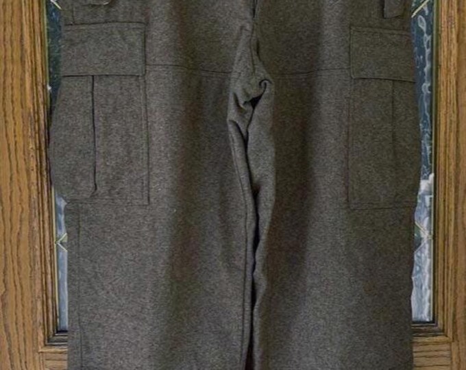 Vintage Military Issue Wool Field Pants, Raka German, Many Pockets ...