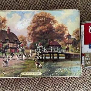 1960s Riley’s Toffee Tins, Canadian Mountie, Fox Hunt, Very Good ...