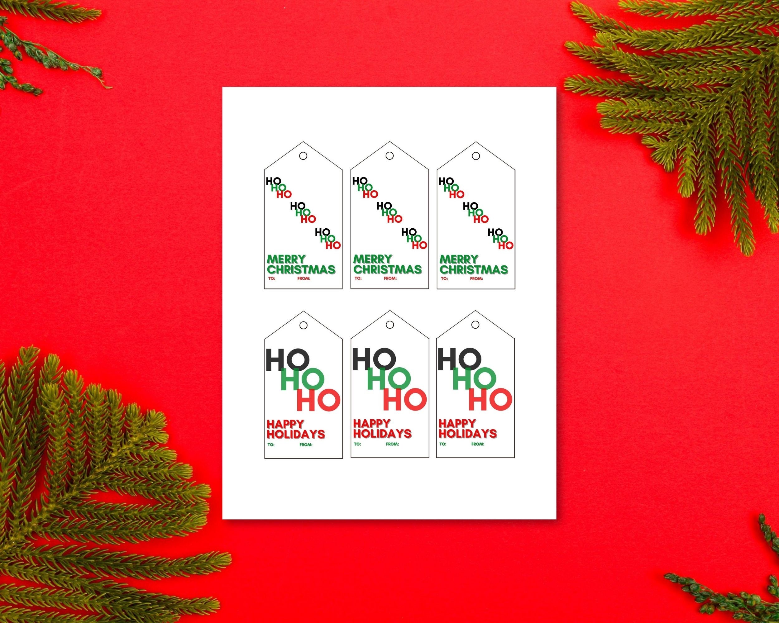 Christmas Gift Tags, Digital Gift Tags, Printable Gift Tags, Christmas ...