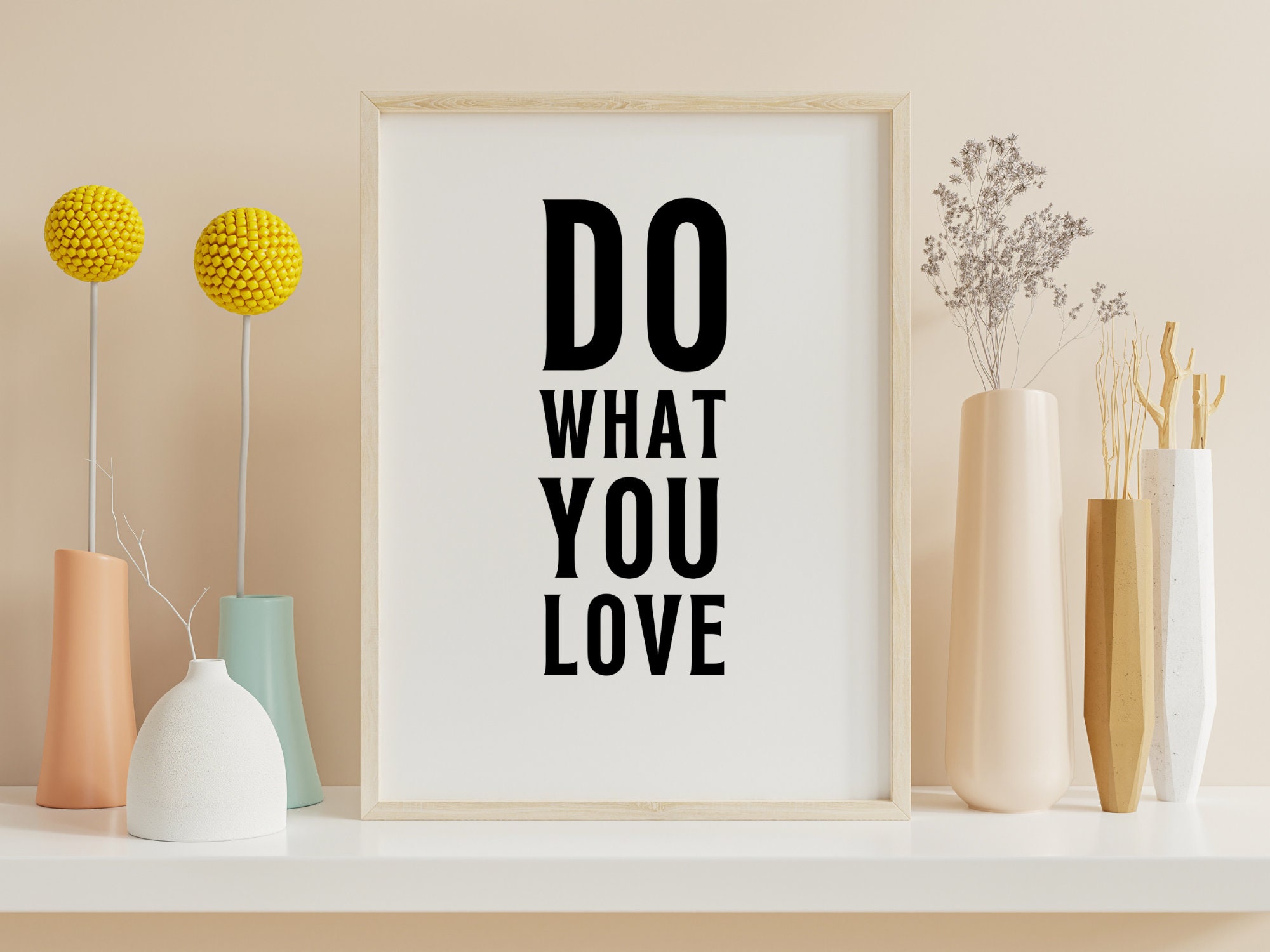 Printable Quotes Do What You Love Inspirational Quotes - Etsy