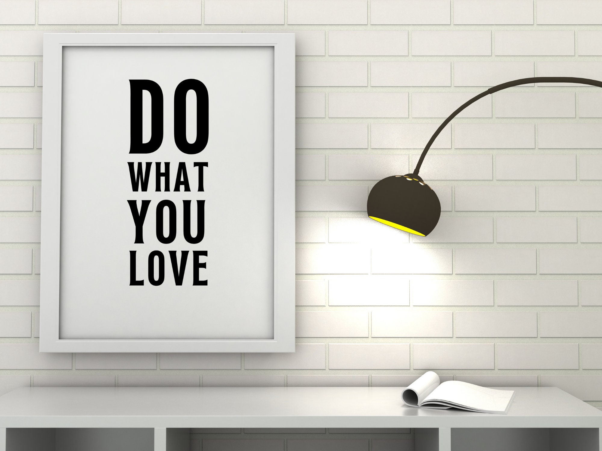 Do What You Love Print, Minimalist Typography Poster (digital Download ...