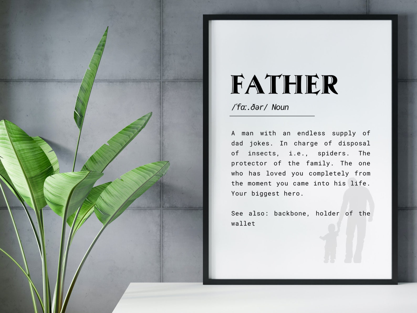 Father Definition Father Quotes Printable Dad Poem Father - Etsy