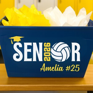 Personalized Graduation Sport Senior Basket, Custom Football ...