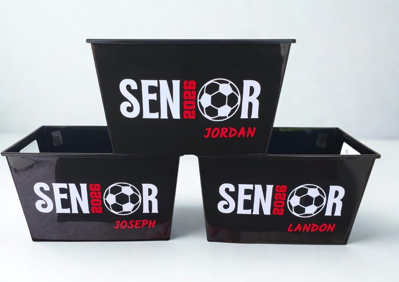 Custom Soccer Basket, Graduation Personalized Soccer Baskets ...