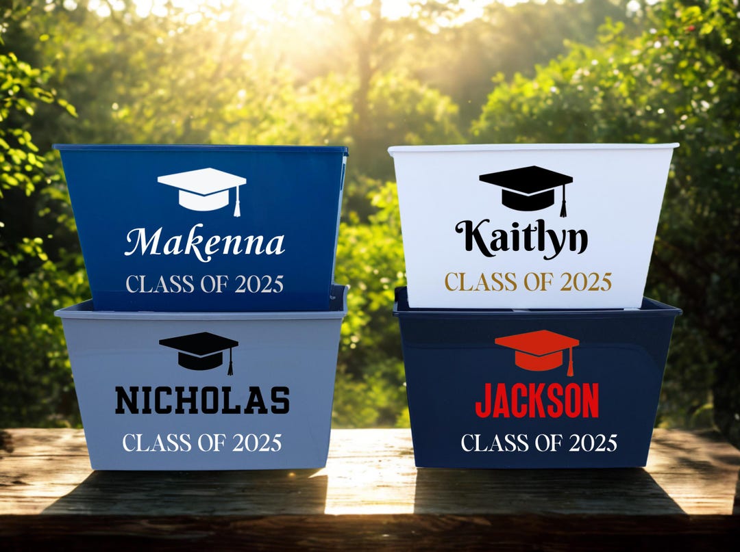Custom Name Graduation Gift Basket – Personalized Grad Gift Box 2025 ...