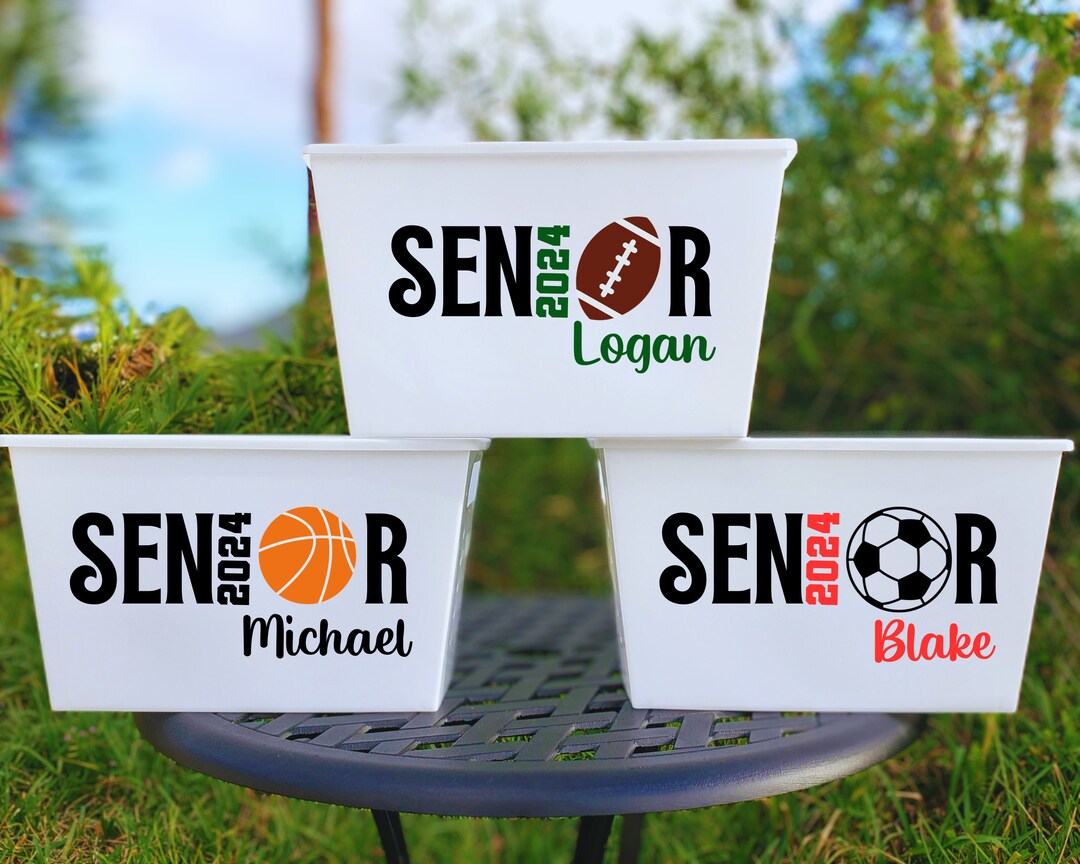 Personalized Graduation Sport Senior Basket, Custom Football ...