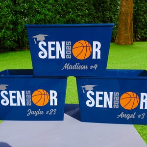 Personalized Graduation Sport Senior Basket, Custom Football ...