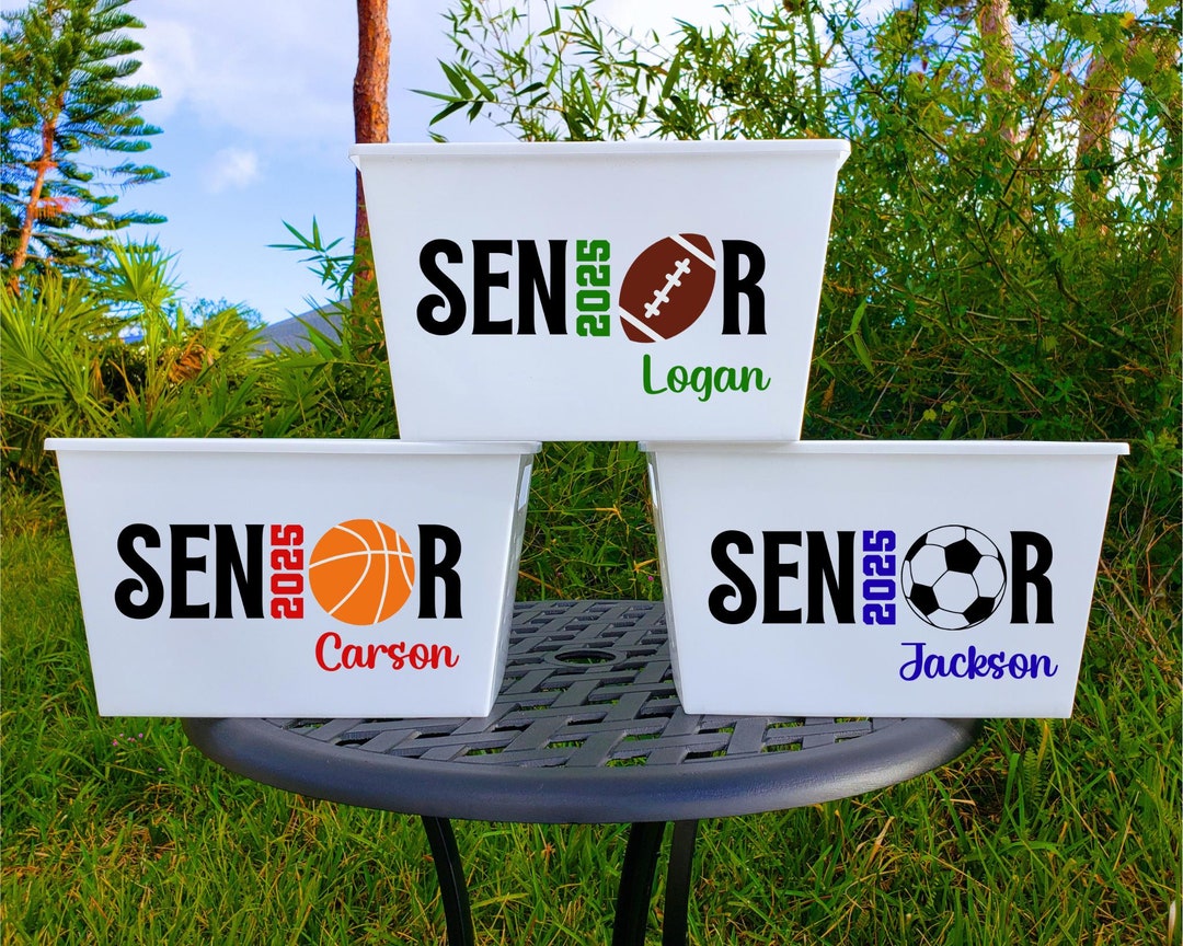 Personalized Graduation Sport Senior Basket, Custom Football ...