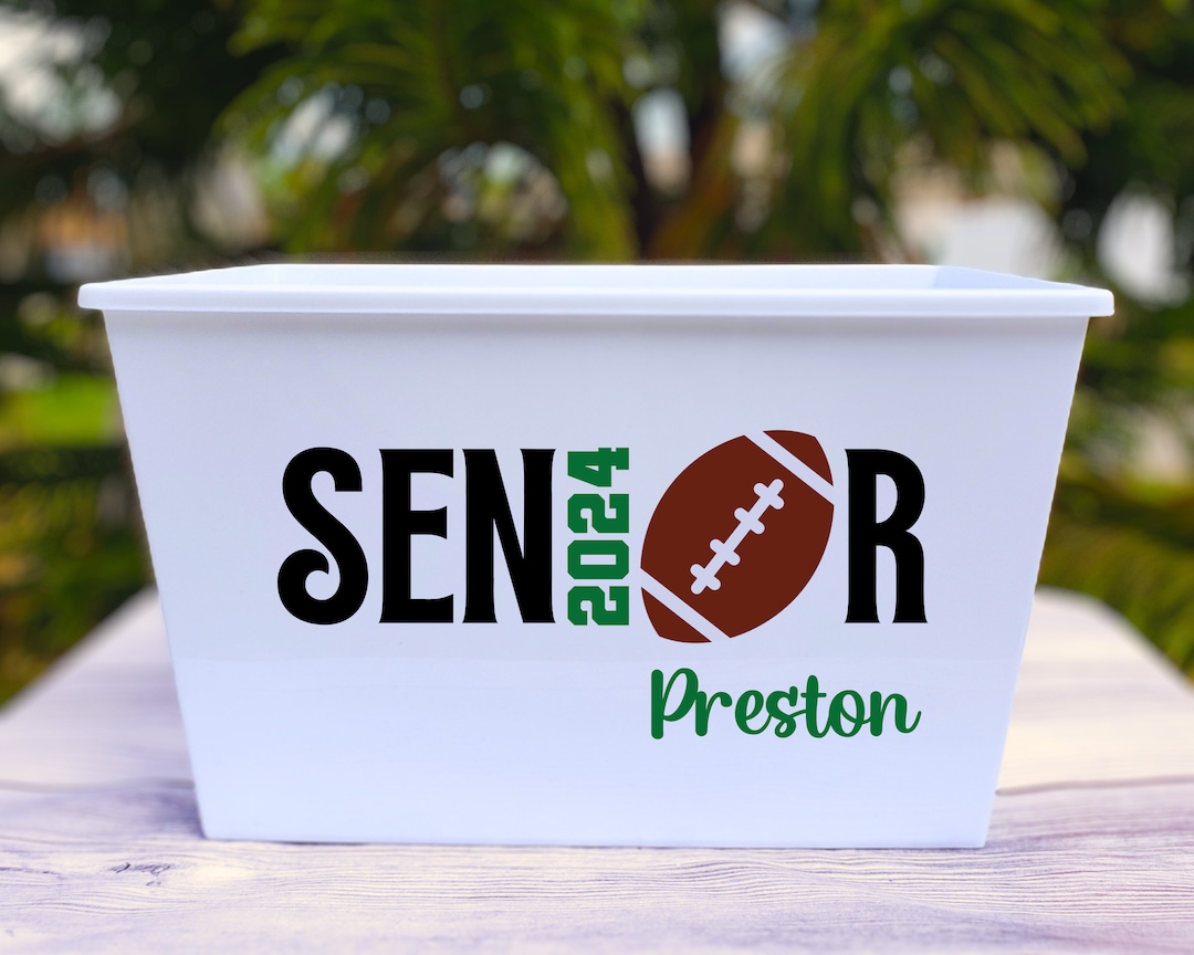 Personalized Graduation Sport Senior Basket, Custom Football ...
