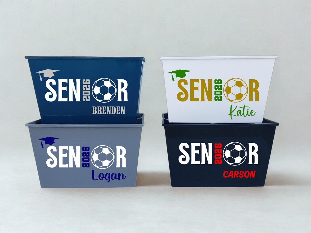 Custom Soccer Basket, Graduation Personalized Soccer Baskets ...