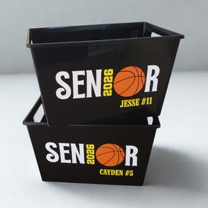 Personalized Graduation Sport Senior Basket, Custom Football ...