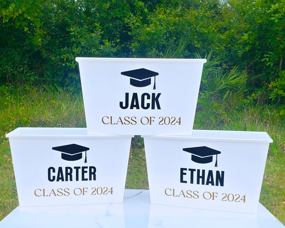 Personalized Graduation Basket, Custom Graduation Basket, Senior Grad ...