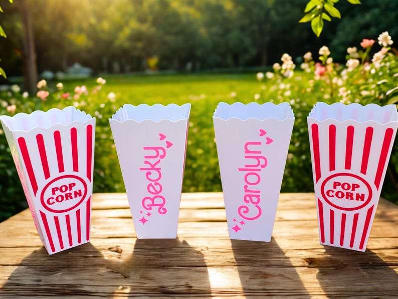 Personalized Reusable Plastic Popcorn Bucket, Custom Popcorn Bucket ...