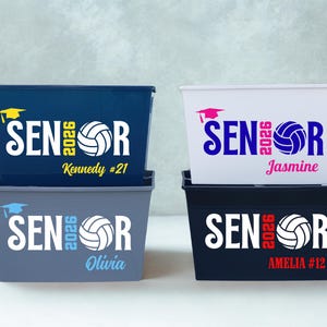 Personalized Volleyball Graduation Basket, Custom Volleyball Bucket ...