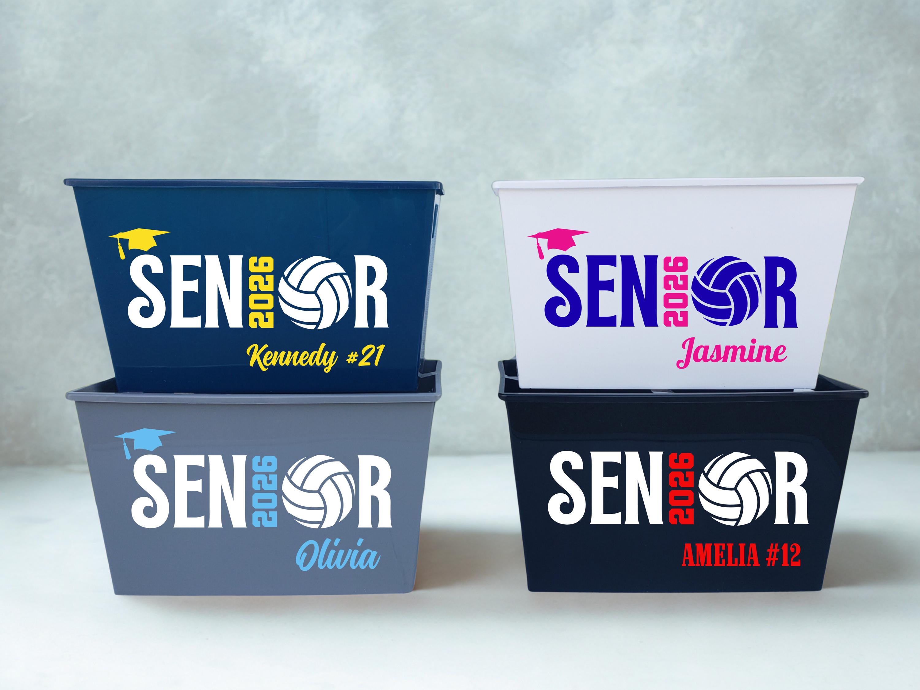 Personalized Volleyball Graduation Basket, Custom Volleyball Bucket ...