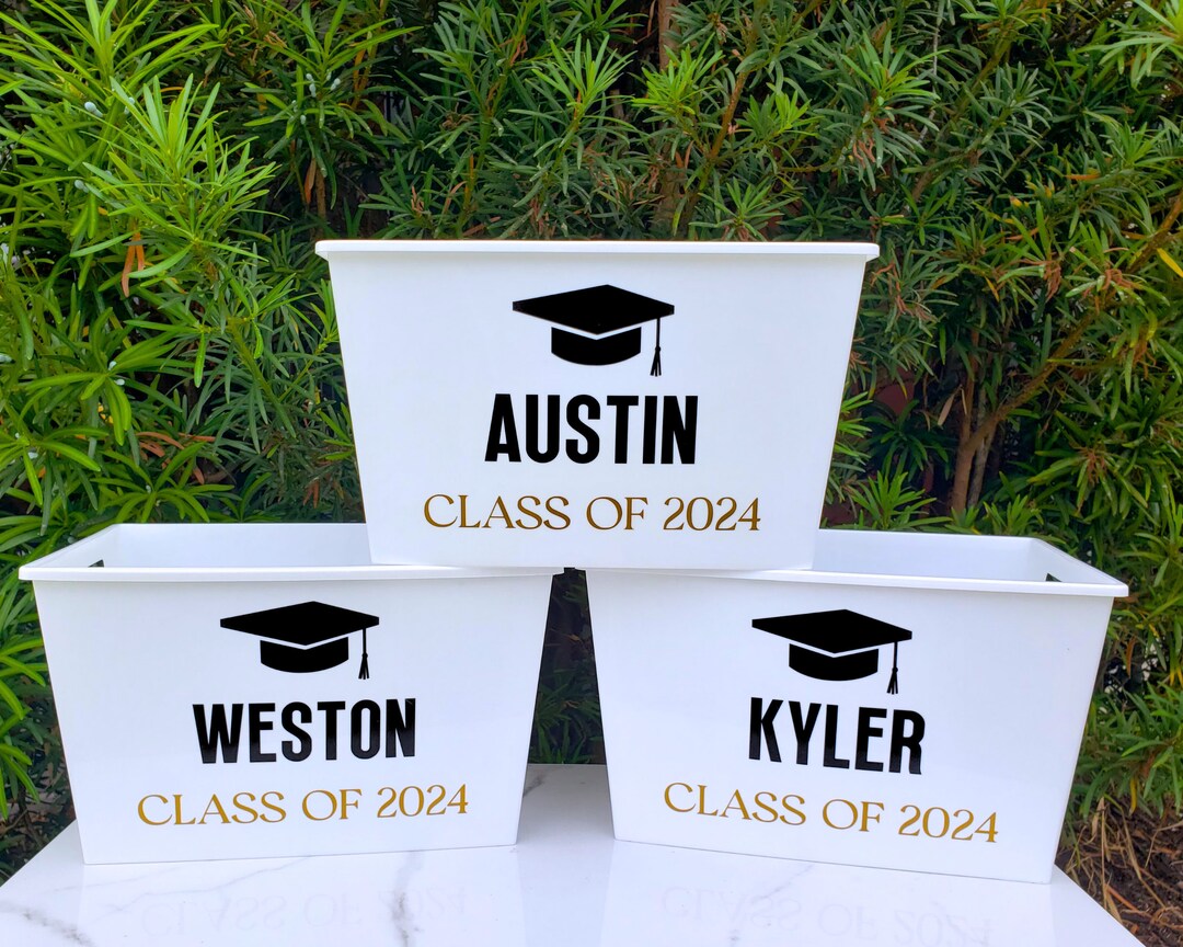 Personalized Graduation Basket, Custom Graduation Basket, Senior Grad ...