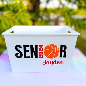 Personalized Graduation Sport Senior Basket, Custom Football ...