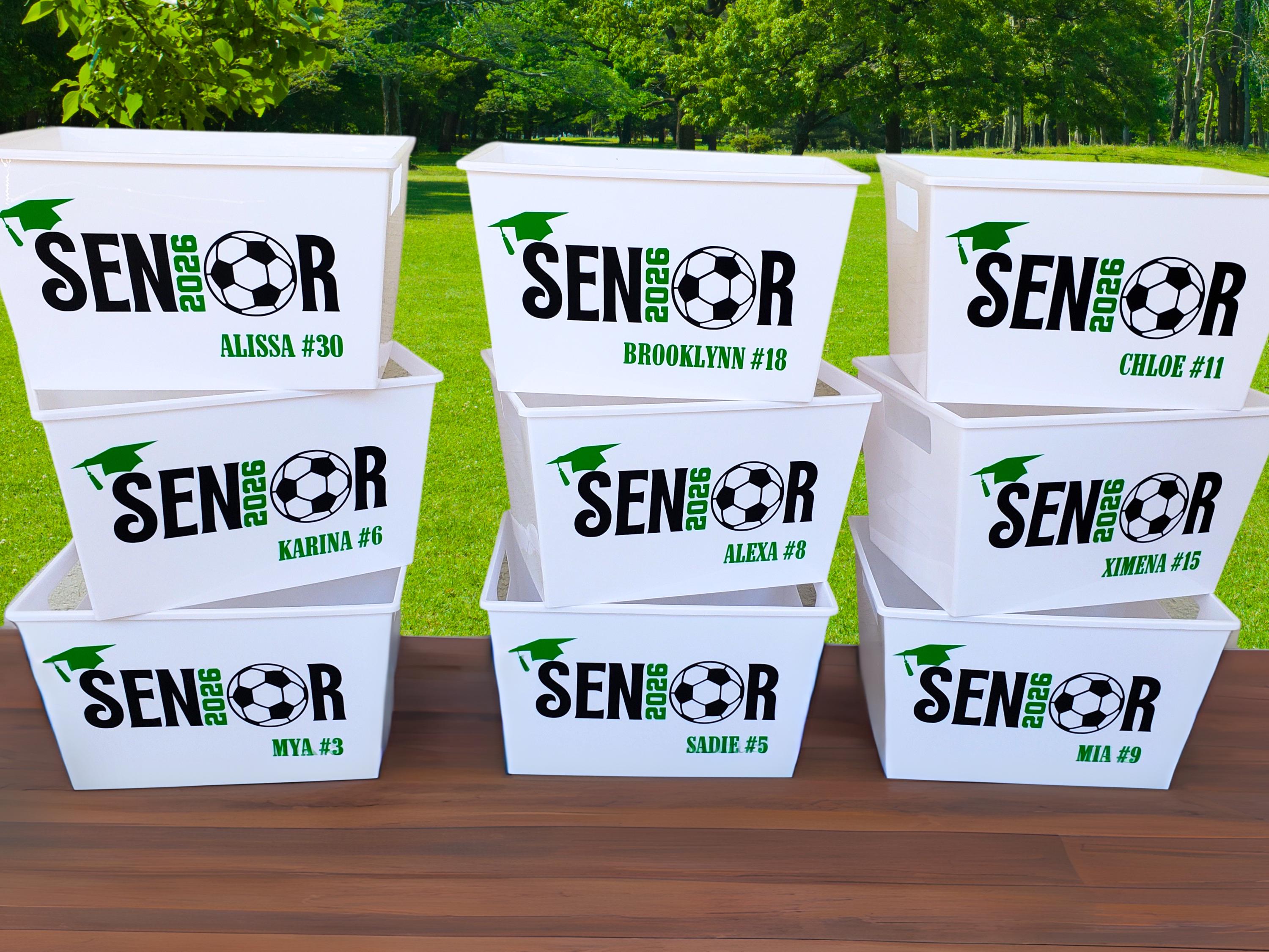Custom Soccer Basket, Graduation Personalized Soccer Baskets ...